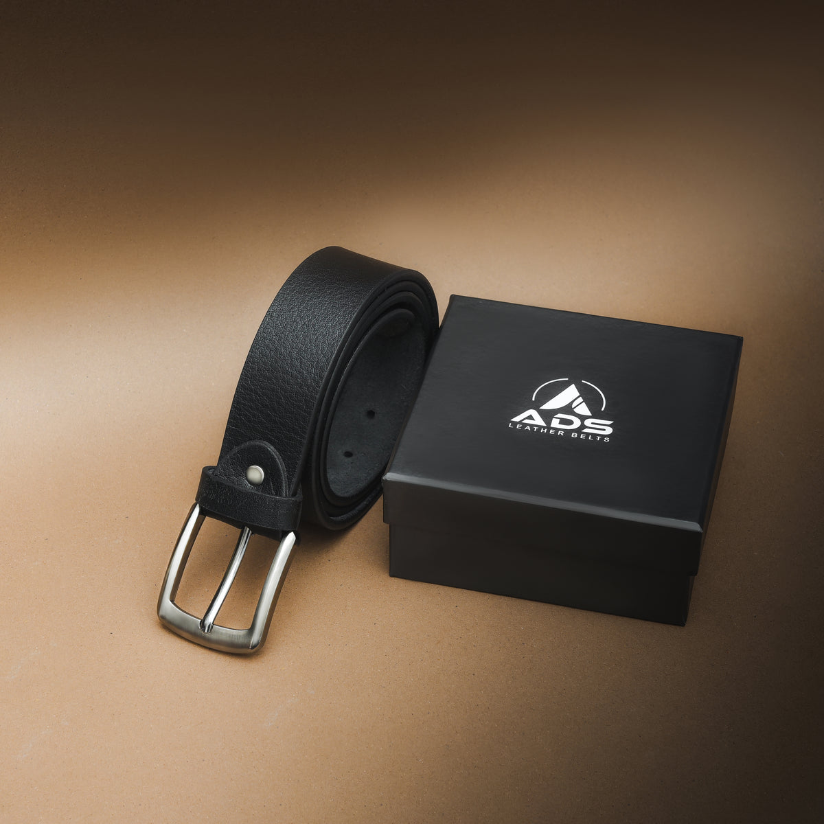 Full Grain Softy Leather Belt Black Art #666